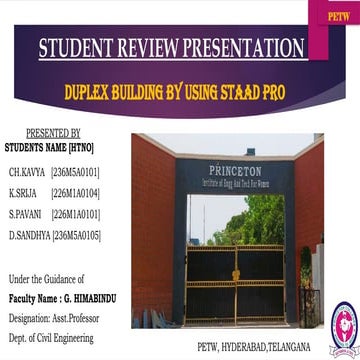 INTODUCTION TO STAAD.PRO. PPT [POWER POINT PRESENTATION] | PPTX