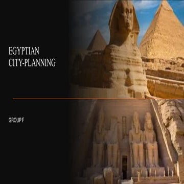 Egyptian civilization planning settlement | PPT