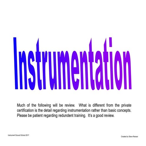 General Instrumentation Presentation for all | PDF
