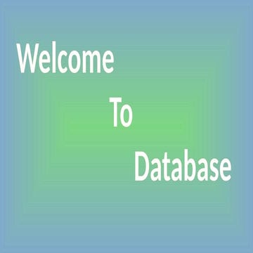 Presentation about Database and Database Administrator | PPTX