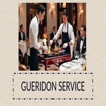 pengetahuan dasar tentang gueridon service | PPTX