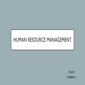 Human Resources management _HR structure | PPTX