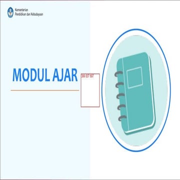 Modul Ajar dan Komponen DARI MODUL AJAR PPT | PPTX