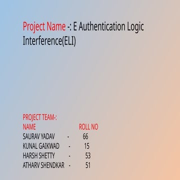 E authentication logic Presentation1.pptx