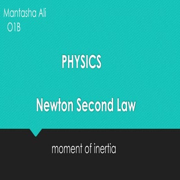 Moment of inertia | PPTX
