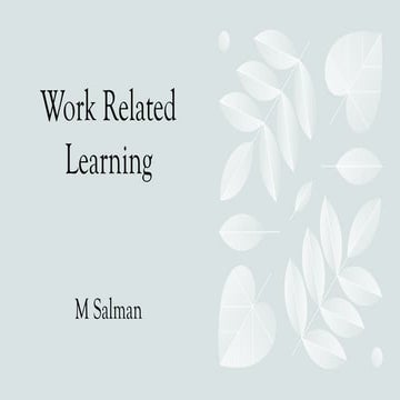 Presentation 1.pptx work related learning report | PPTX