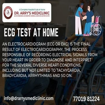 ECG Test At Home In Delhi NCR Arry's Mediclinic | PPTX