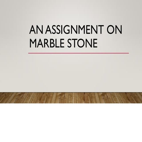Presentation (1).PDF persaentation on marble stone | PDF