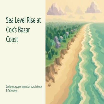 Cox's sea level rise in the use of secondary data | PPTX