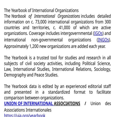 Introduction to International Organisations | PPTX