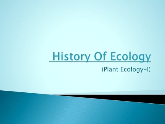 PLANT ECOLOGY | PPT