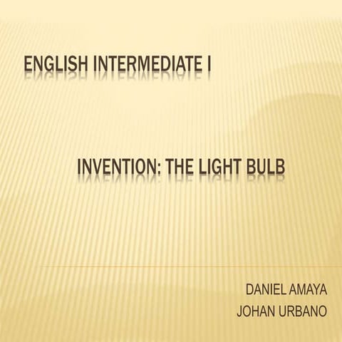 A Short History of the Light Bulb | PDF