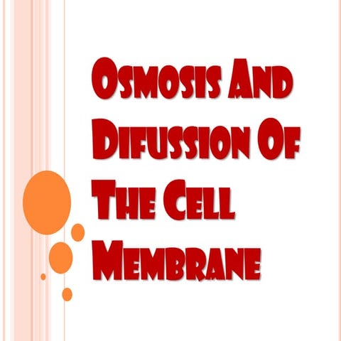 Presentation1 osmosis and diffusion | PPT
