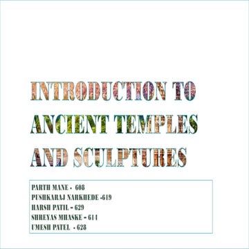 Presentation1 - introduction to ancient temples | PPTX