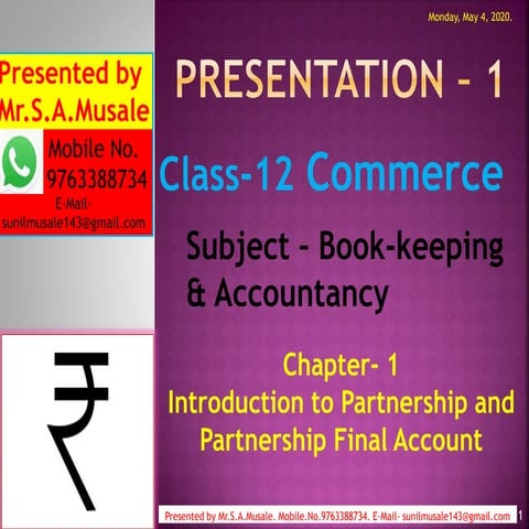 Presentation1 std -12 commerce maharashtra board . | PPTX