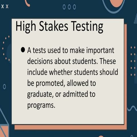 High Stakes tests Vs Low Stakes Tests [Testing and Assessment].pptx