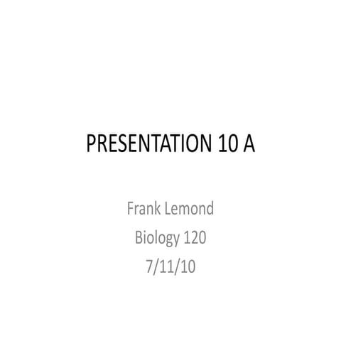 Presentation 10 a | PPT