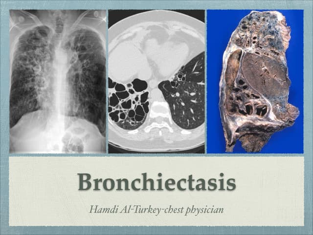 Pathological anatomy of chronic bronchitis, bronchiectasis..pptx