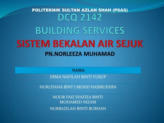 Sistem bekalan air | PPTX