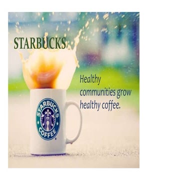 Starbucks marketing responsibility for long-term success. | PPTX