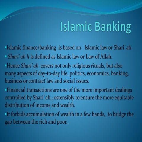 Islamic banking | PPTX
