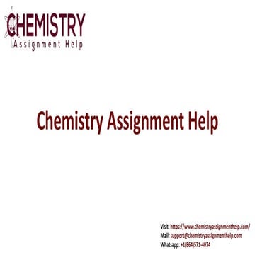 Excel in Chemistry Assignments with ChemistryAssignmentHelp.com
