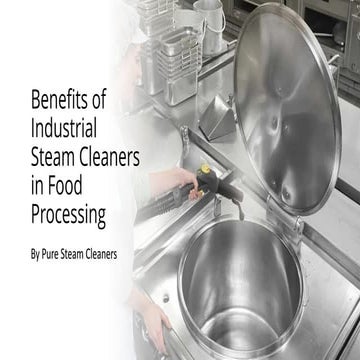 Benefits of Industrial Steam Cleaners in Food Processing | PDF