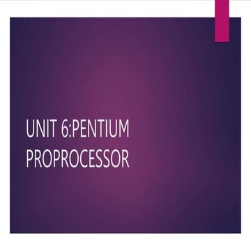 PENTIUM - PRO MICROPROCESSORS MP SY.pptx | Operating Systems | Computer Software and Applications