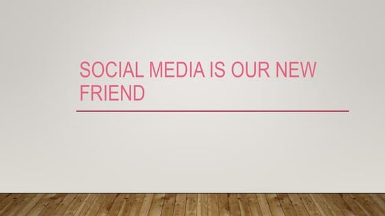 English presentation 1 (social media) | PPTX