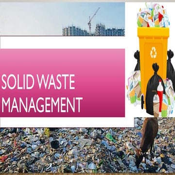 Solid waste classification and management | PPT