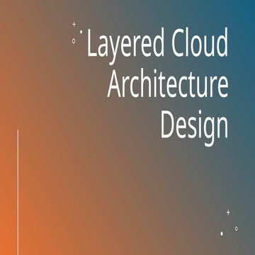 Layered cloud Architecture cloud computing | PPT
