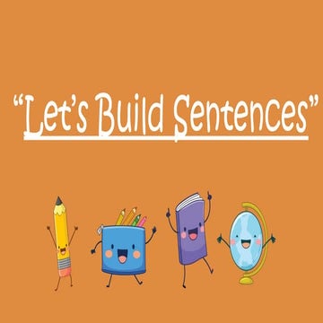 Sentence and sentence structures in English | PPTX