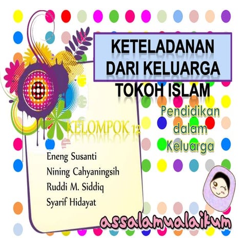 Keteladanan dari Keluarga Tokoh Islam | PPT