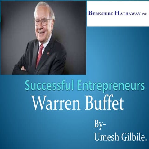 Warren buffet presentation | PPTX