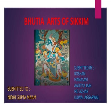 Art Forms of SIKKIM GROUP 3.pptx