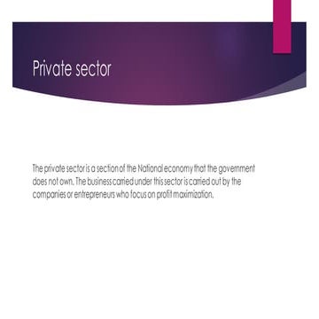 Private sector | PPTX