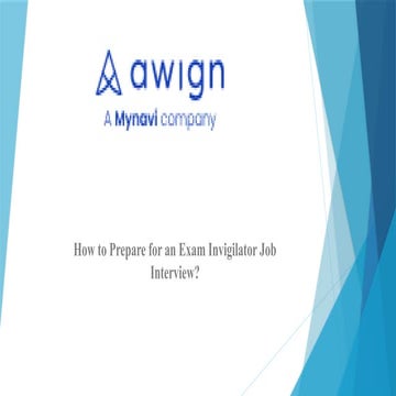 How to Prepare for an Exam Invigilator Job Interview? | PPTX