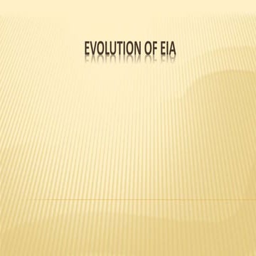 EIA Evolution | PPTX