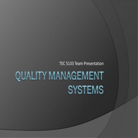 Quality management system | PPT