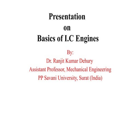 Four Stroke SI and CI engines | PPTX