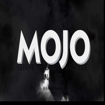 Mojo Analysis | PPT