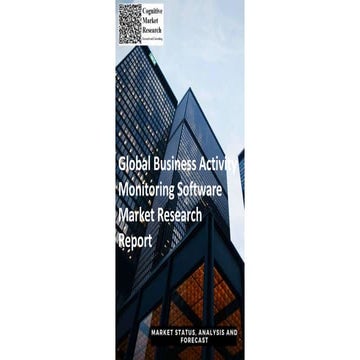 Business Activity Monitoring Software Market Report 2020 | PPT