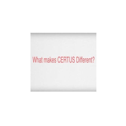 Team CERTUS: Data Analytics | PPT