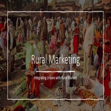 Rural Marketing | PPTX