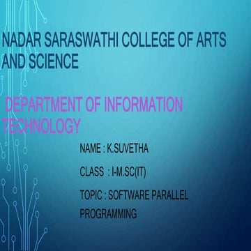 Software Parallel Programmingpptx Computing Technology And Computing