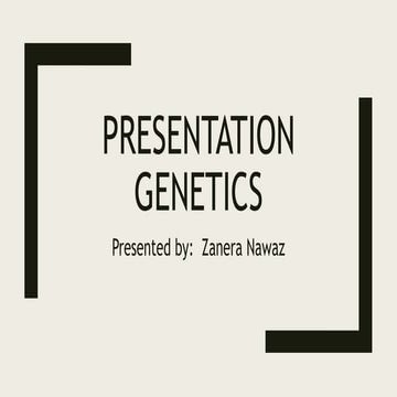 Genetics | PPTX