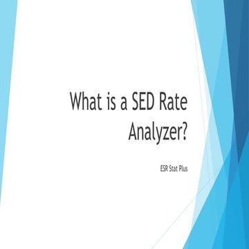 What is a SED Rate Analyzer? | PPTX