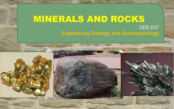 Rocks and minerals for grade 11; Earth and life sciences | PPTX ...