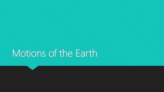 Class6 Earth Rotation And Revolution | PPT