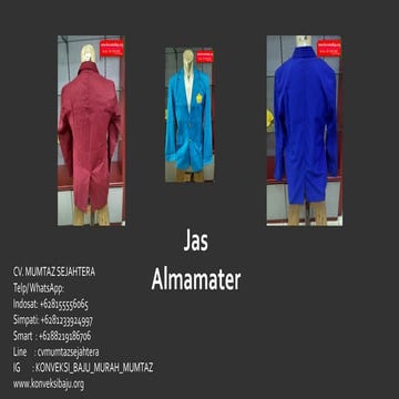 Almet Polos Depan Belakang, Jas Almamater Pesantren, Jaket Almet , CP ...